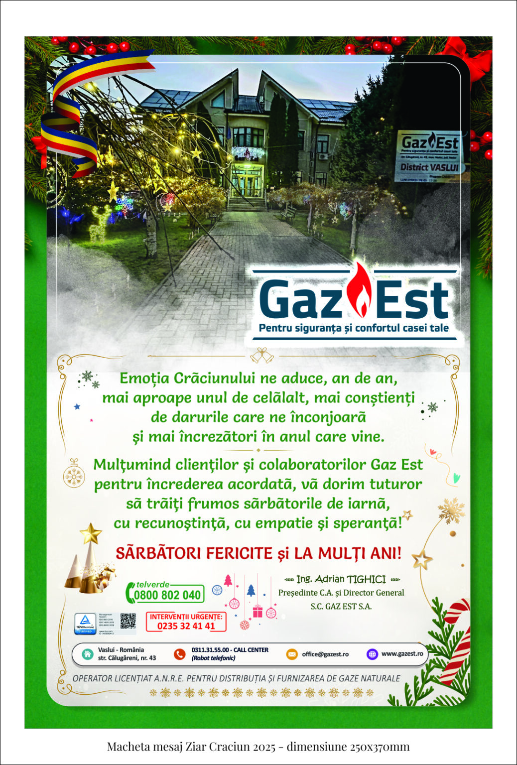 În Centrul Civic Vaslui va avea loc „La cumpăna dintre ani – Revelion ...